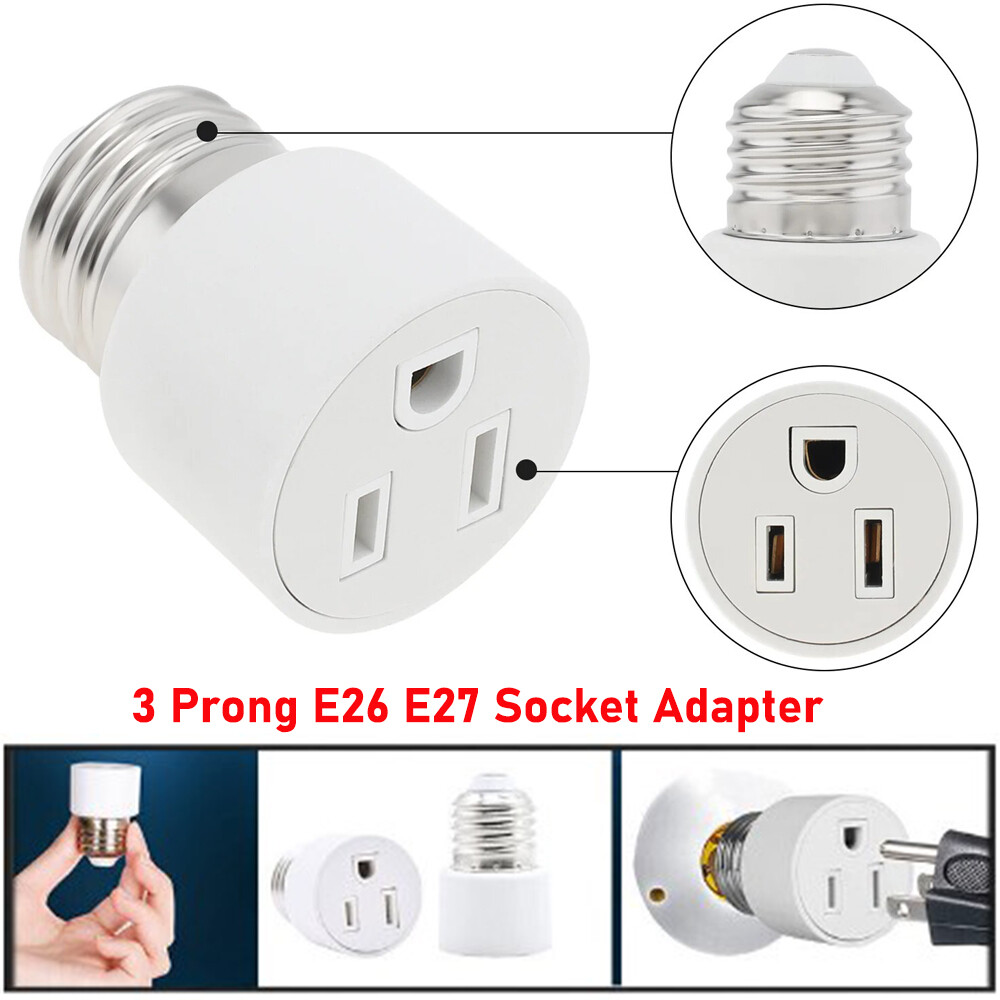 Three Prong Light Socket Adapter