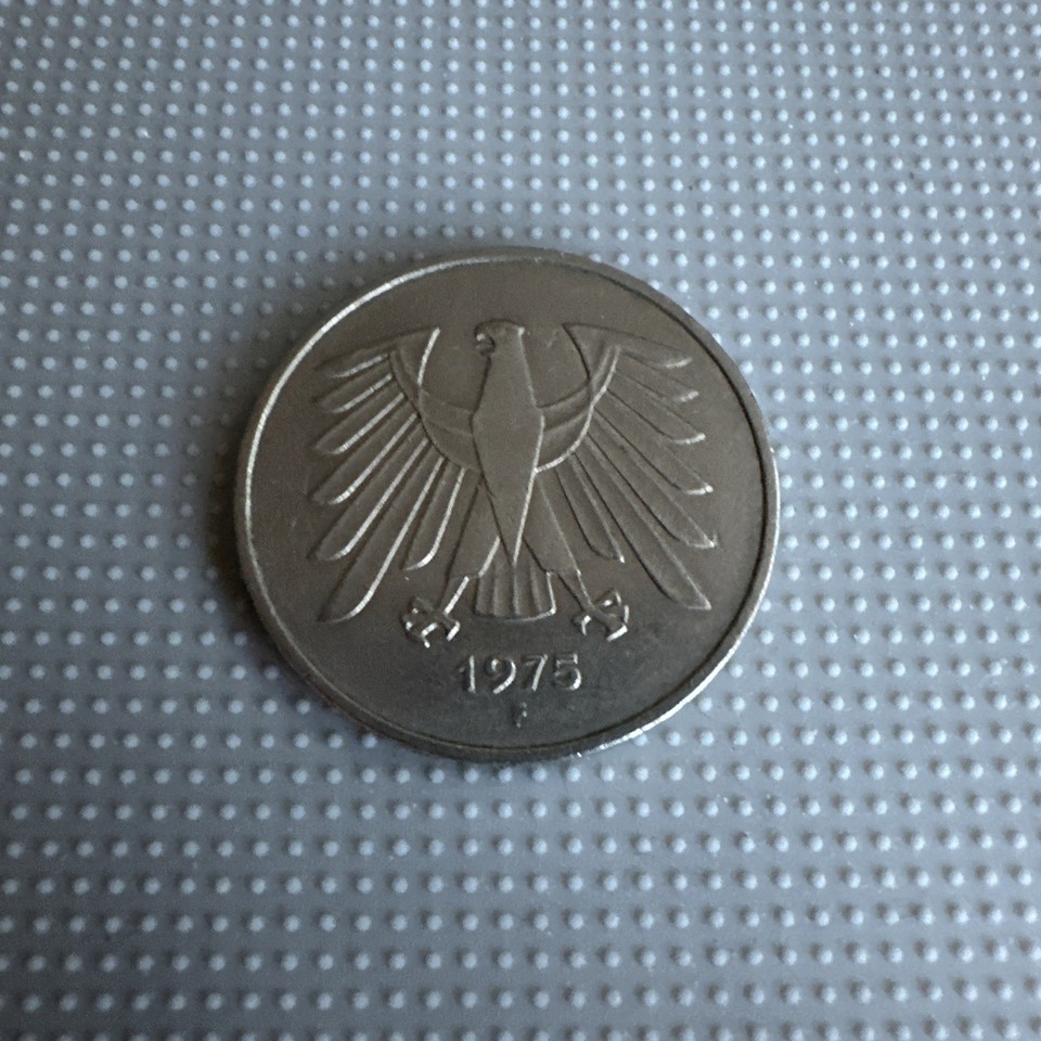 Germany-5 Deutsche Mark 1975D( Bavarian Central Mint-Munich) | eBay.de