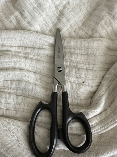 Cutco 77 JJ Super Shears Kitchen Scissors USA 8-3/8" LOA Black Handles ...