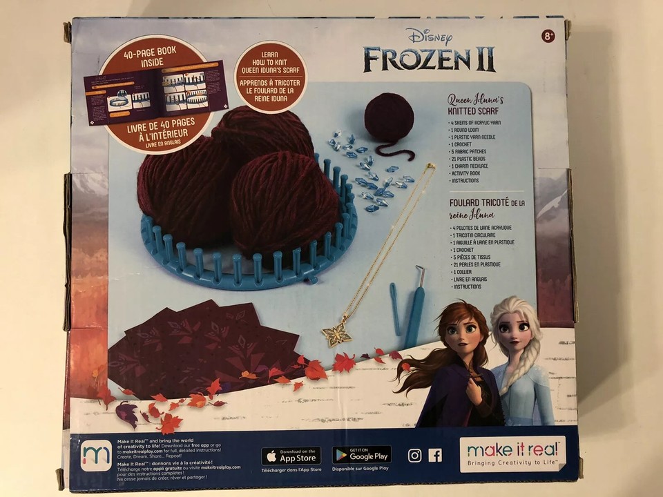 Make It Real Disney Frozen 2 Queen Iduna's Knitted Scarf Arts & Crafts ...