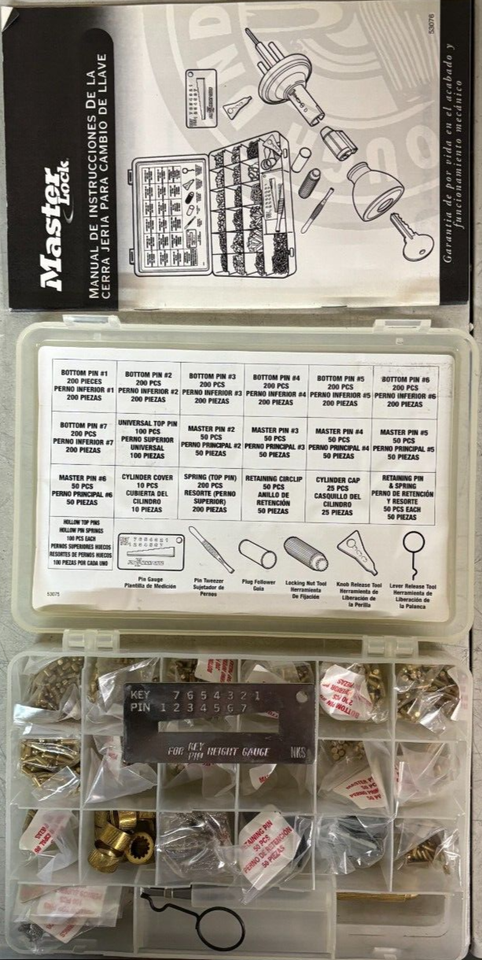 Master Lock 2201 Rekeying Kit NEW | eBay