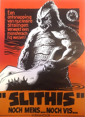 Rare Vintage 1978 Spawn of the Slithis Belgium Movie Poster, Classic ...
