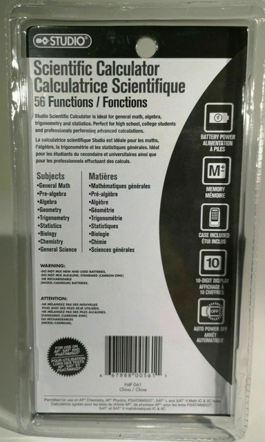 Studio 56 Function Scientific Calculator Model 05-3007504 for sale ...