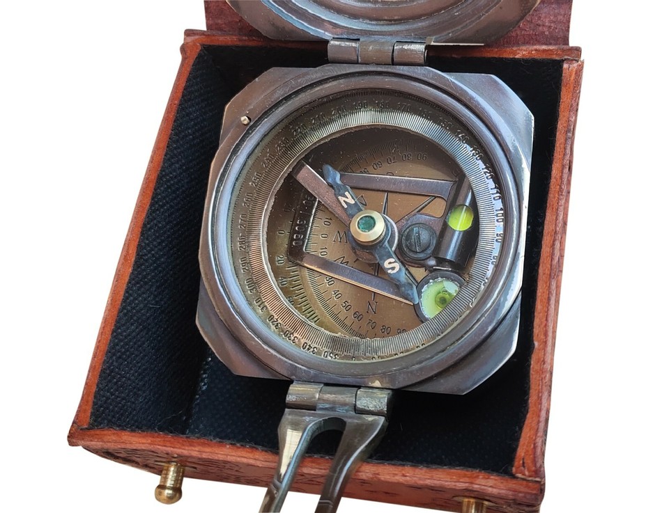 Military Metal Hiking Brunton Compass,Professiona Boy Scout Compass Kids | eBay