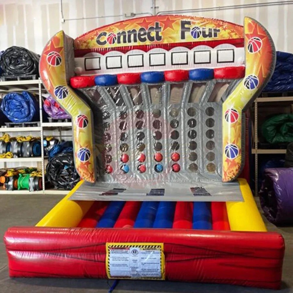 BASKETBALL CONNECT 4 Commercial Connect Toss Inflatable Connecting ...