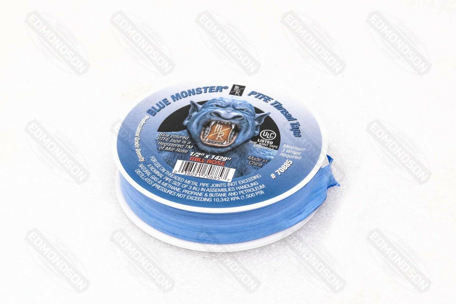 Blue Monster 70885 PFTE Pipe Thread Sealing Tape, 1/2" x 1429 ...