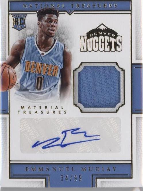 2015-16 Panini National Treasures - Material Treasures Signatures ...