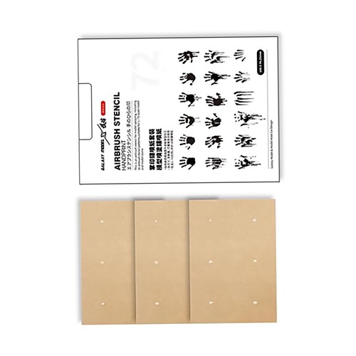 3Pcs/lot 1/72 1/35 Handprint Airbrush Leakage Spray Stencil Template ...