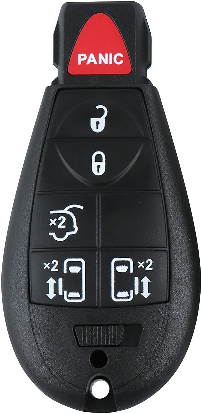 6 BUTTON REMOTE FOBIK KEY SHELL COVER FOR CHRYSLER DODGE JEEP VW TRUNK ...