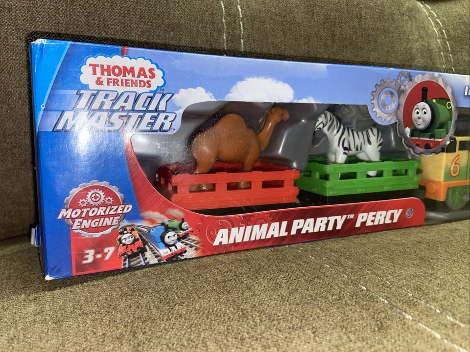 Trackmaster Thomas & Friends Animal Party Percy Engine Fisher Price New ...