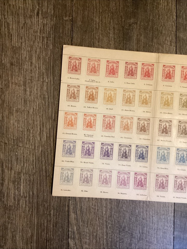 Stanley Gibbons Vintage Color Guide with 100 Cinderella Labels | eBay