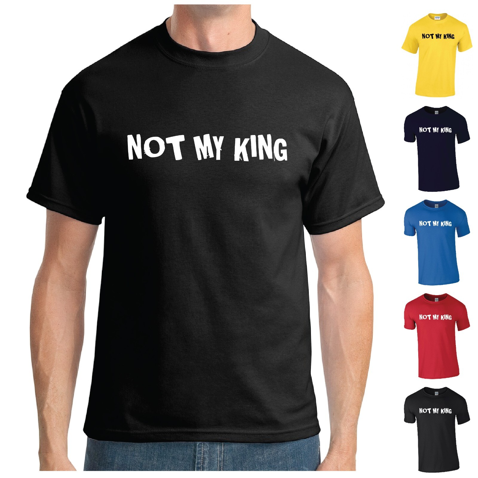 Not My King T-Shirt Charles III Coronation Anti-Royal Tee Abolish ...