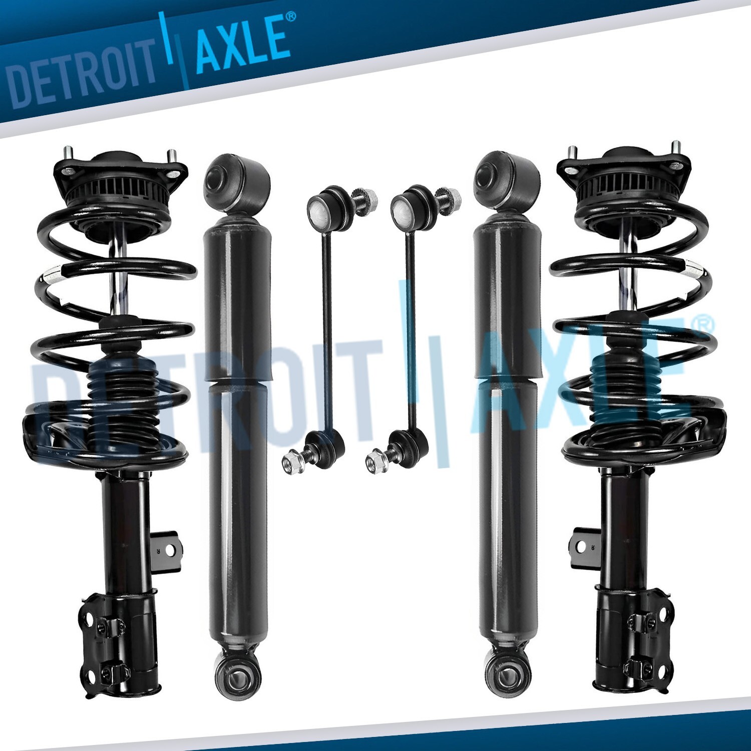 Front Struts w/Coil Spring Rear Shocks Sway Bars Kit for 2010 - 2013 ...