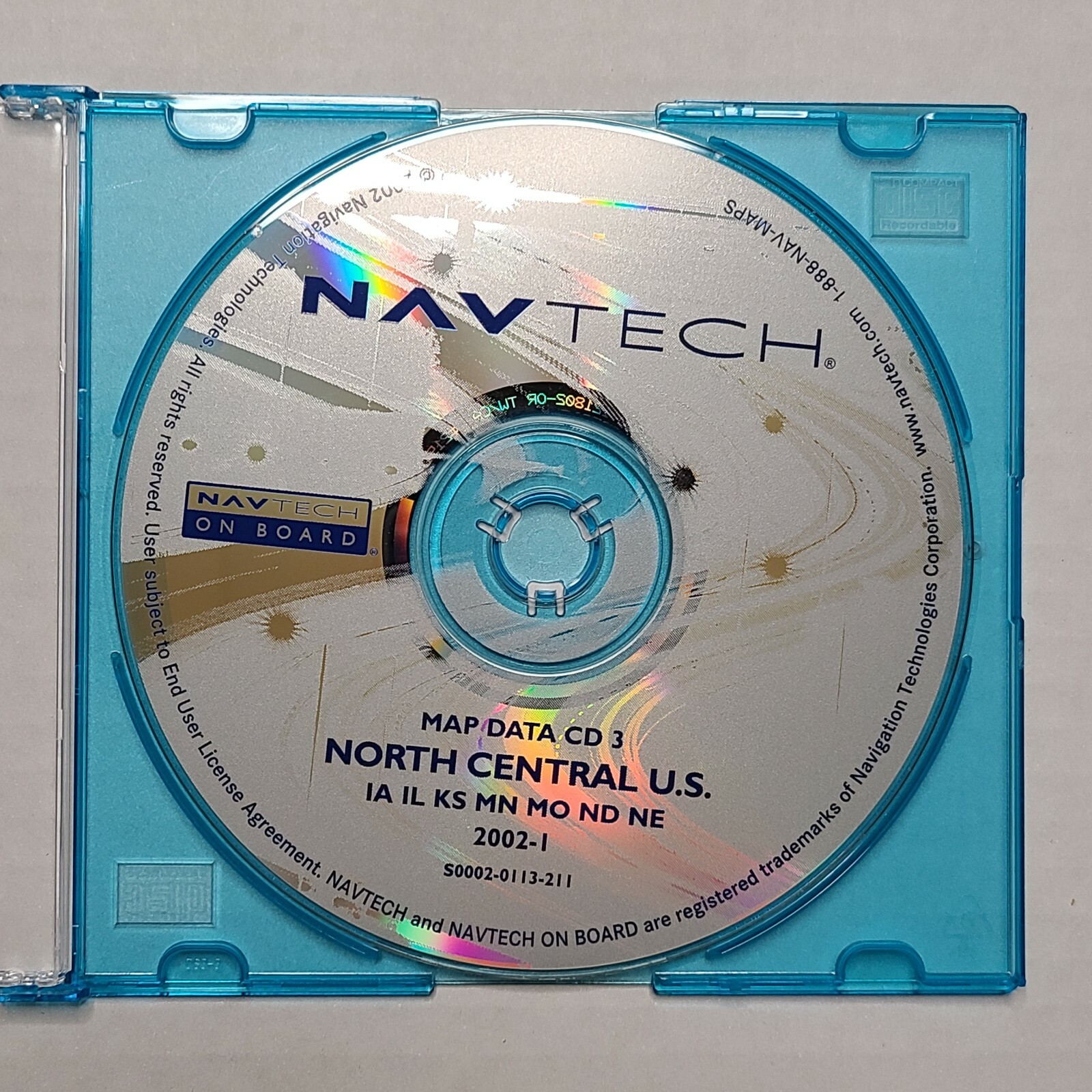 Land Rover / BMW NAVTECH Navigation Disc North Central USA CD 3 S0002 ...