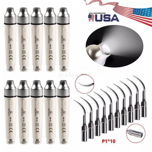 Dental Ultrasonic Piezo LED Scaler Handpiece For EMS Cavitron ...