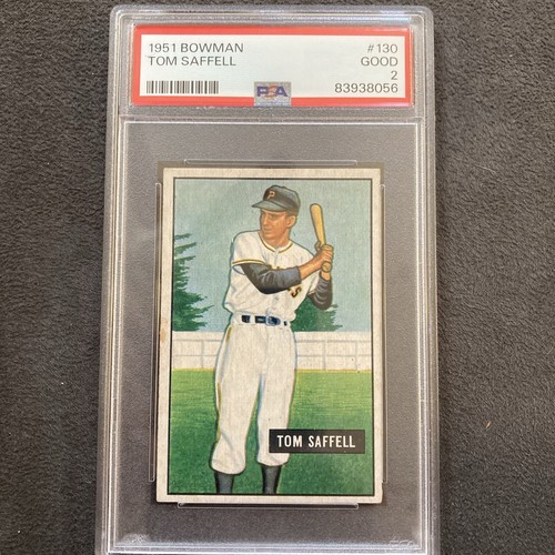 1951 Bowman Tom Saffell #130 PSA 2 | eBay