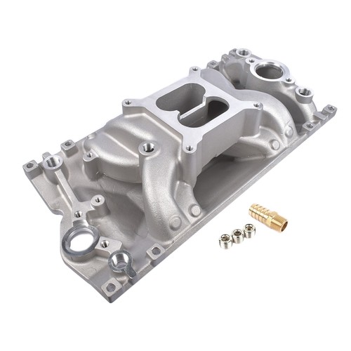 Dual Plane Vortec Air Gap Intake Manifold For Small Block Chevy SBC 350 ...