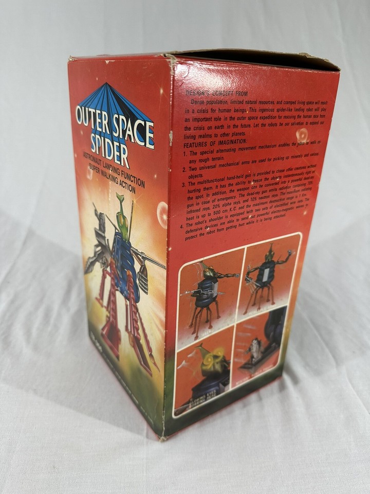2 VINTAGE Tai Fong Outer Space Spider Robot w/ Box TB-966 1984 | eBay