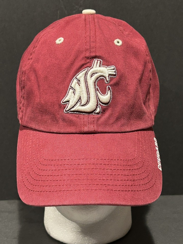 Washington State University WSU Cougars Hat Cap Strapback Red '47 Wazzu ...