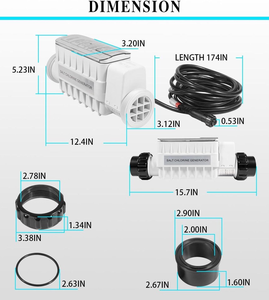 520555 Salt Chlorine Generator Cell for Pentair, for Pools Up to 40,000 ...