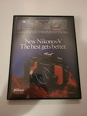 Nikonos V Nikon Print Ad 1984 Underwater Camera Framed 8.5x11 Scuba ...