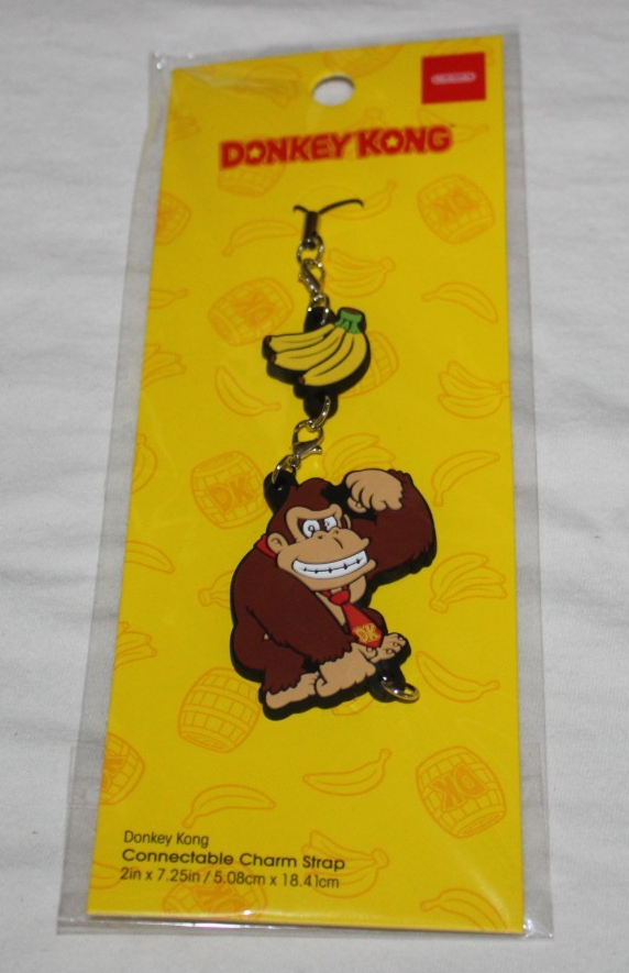Donkey Kong Connectable Rubber Charm Strap Keychain Nintendo Store FREE ...