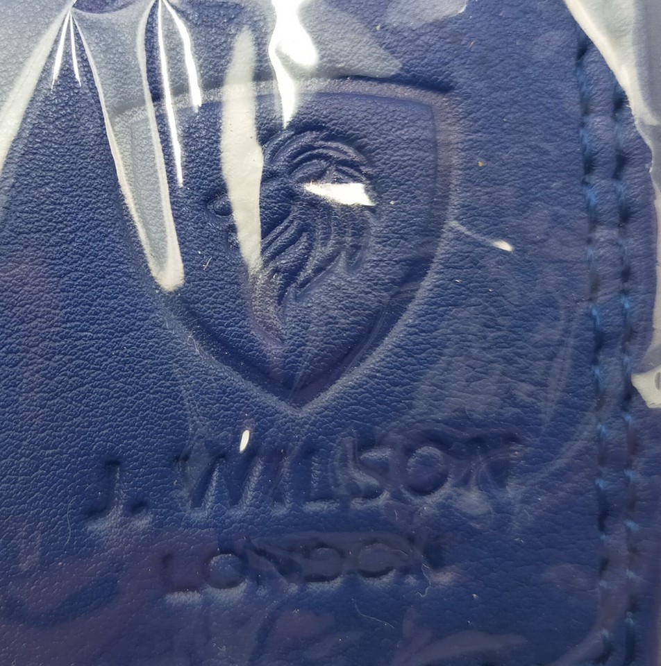 Designer Purse J Wilson London Leather Ladies Zip Up Blue BNIB | eBay UK