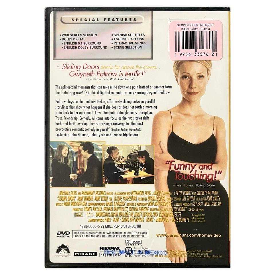 Sliding Doors (DVD, 1998) Widescreen Collection - NEW SEALED ...