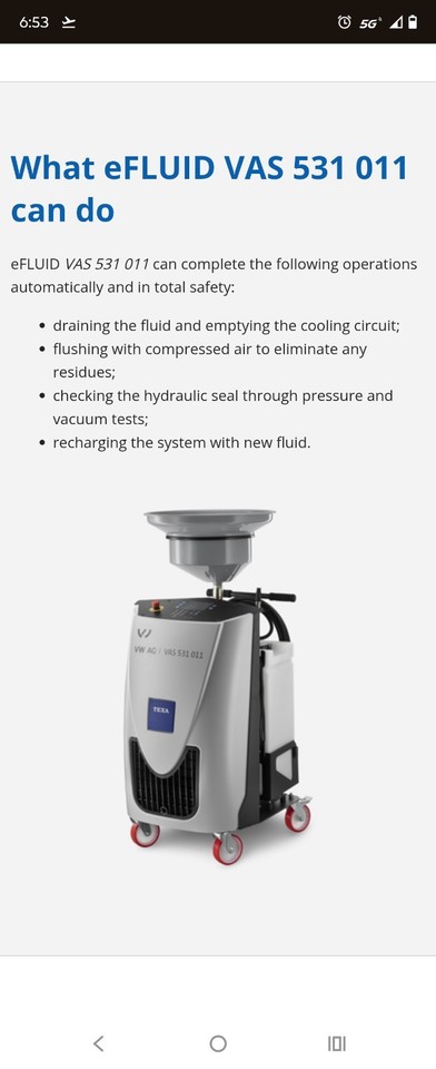 VAS 531011 Coolant Flush VW AG | eBay