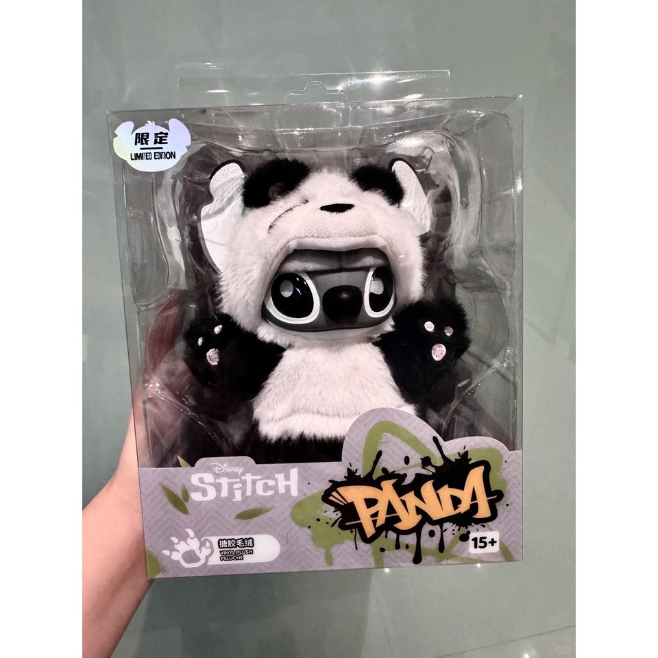 MINISO Stitch GenZ Street Series Panda Plush Pendant Limited Edition ...