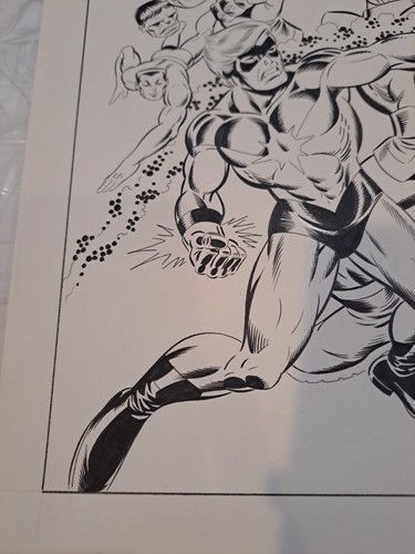Iron Man Captain America Hulk Sketch By Mike Machlan 12 X 17 Original ...
