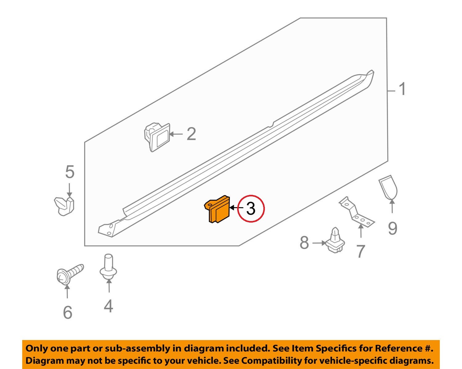 CLIP SIDE GARNISH MOULDING RETAINER GENUINE HYUNDAI KIA 01-19 ...