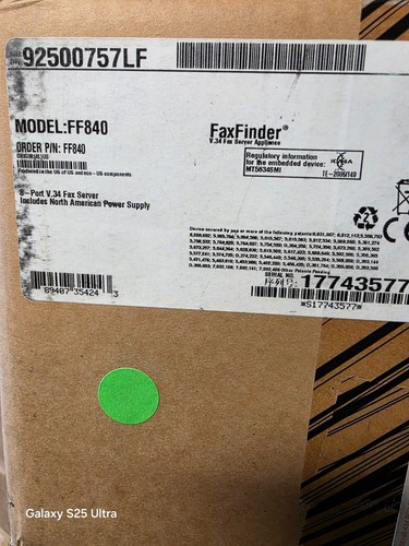 MultiTech FaxFinder FF840 8-Port V.34 Fax Server for sale online | eBay