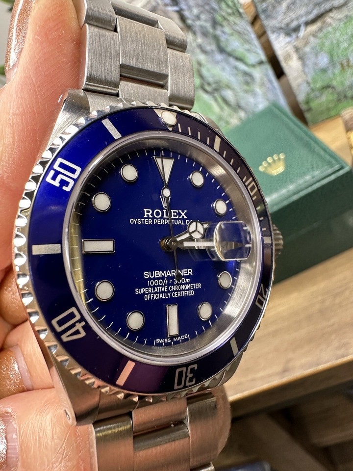 Rolex Submariner 40mm 16610 Custom Bezel Insert Refinished Dial 4 ...