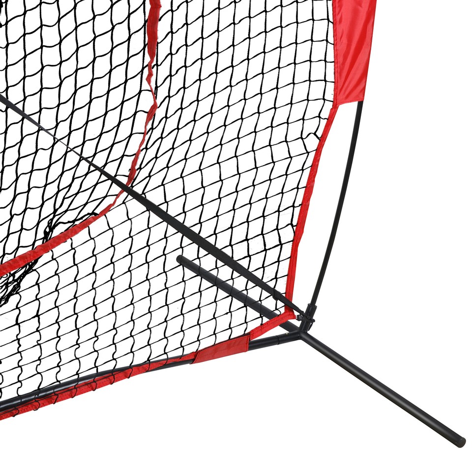 7'×7' Baseball Softball Practice Net Hitting Pitching Training Net w ...