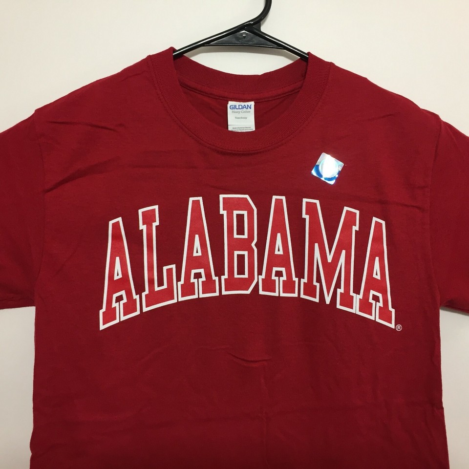 Alabama Crimson Tide T-Shirt Basic Team Name Logo Tee Color Crimson ...