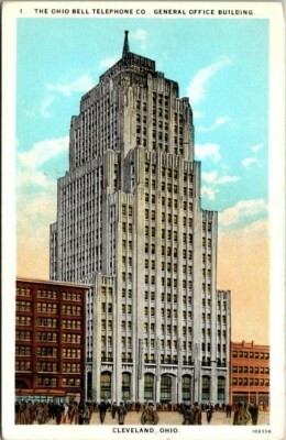 Postcard The Ohio Bell Telephone Co General Office Bldg Cleveland Ohio ...