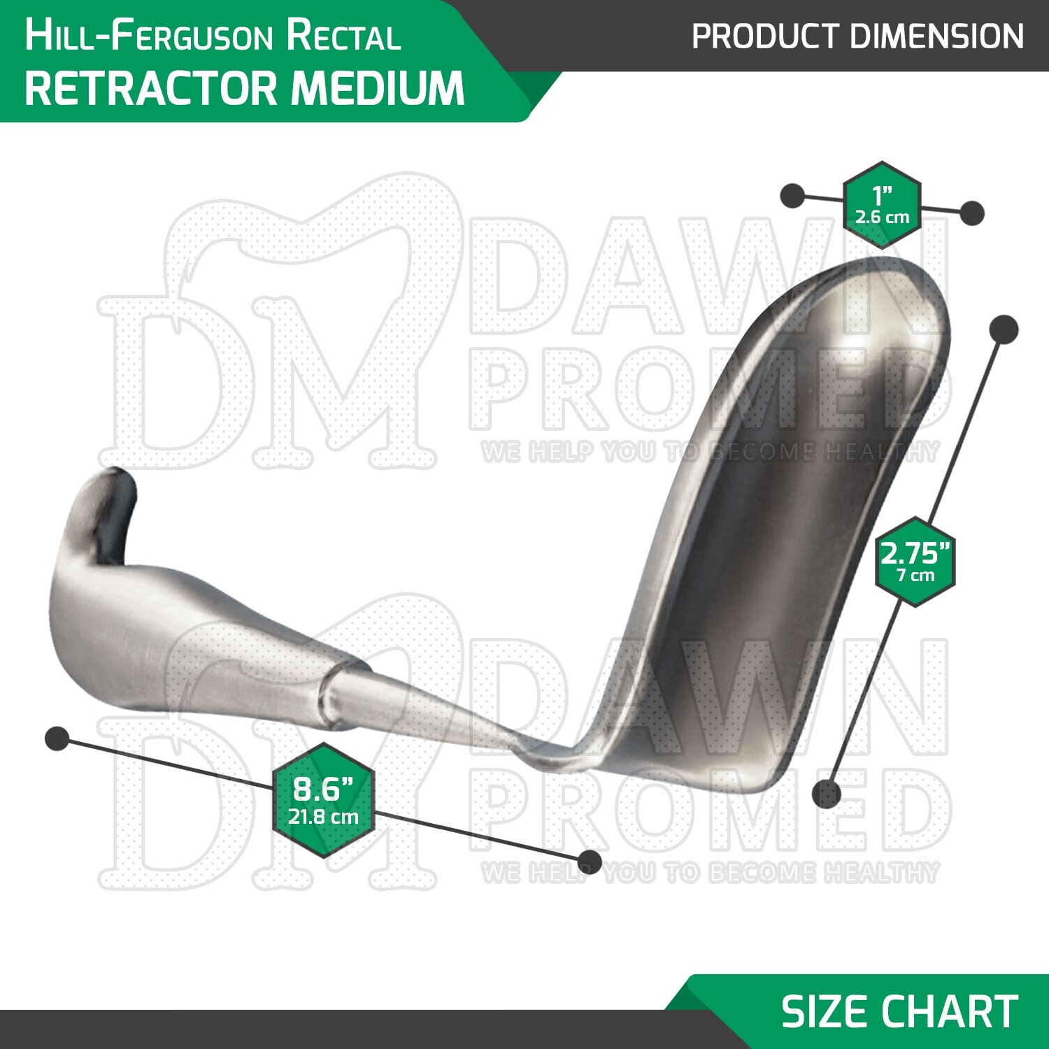 3 Pcs Hill Ferguson Retractor S, M, L Blade Surgical & Veterinary Inst ...