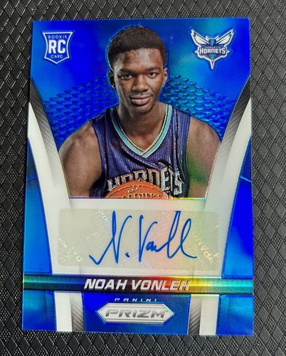2014-15 Panini Prizm Rookie Auto Blue Prizm /349 Noah Vonleh #8 Rookie ...