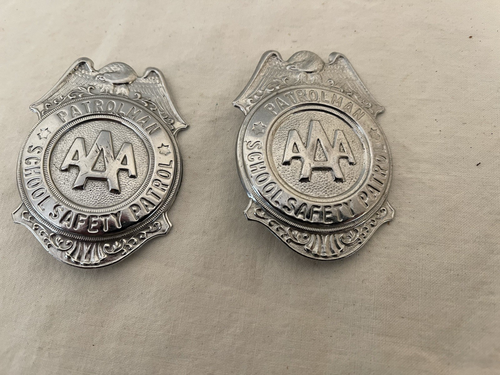 VINTAGE 2 AAA School Safety Patrol Service Award Lapel Pin Allentown PA ...