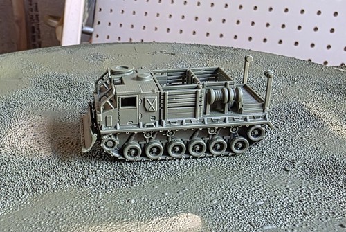 One HO 1/87 scale US Army M8 High Speed Tractor w/dozer blade, olive ...