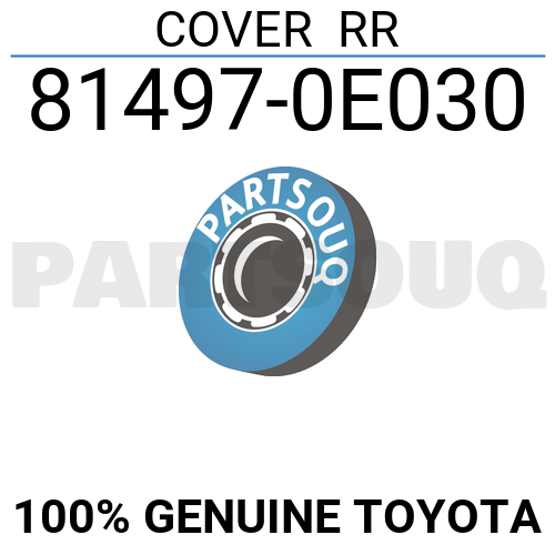 814970E030 Genuine Toyota COVER RR 81497-0E030 | eBay