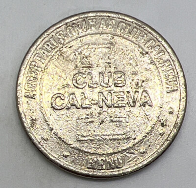 Club Cal Neva Casino Reno NV $1 Slot Gaming Token 1979 | eBay