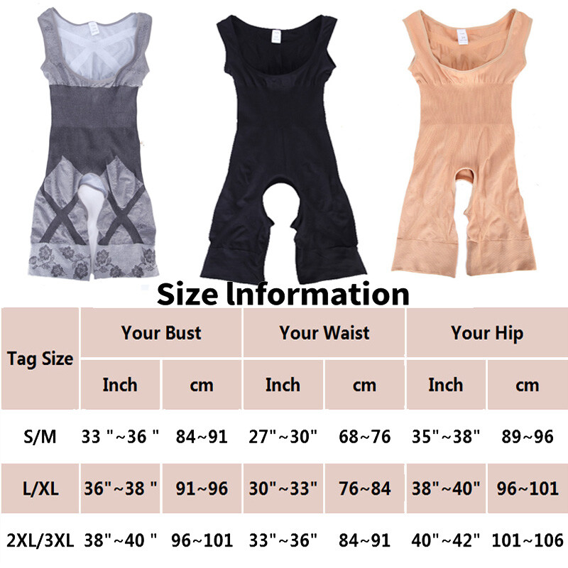 Men Shapewear Bodysuit Full Body Shaper Compression Slimming Suit ...