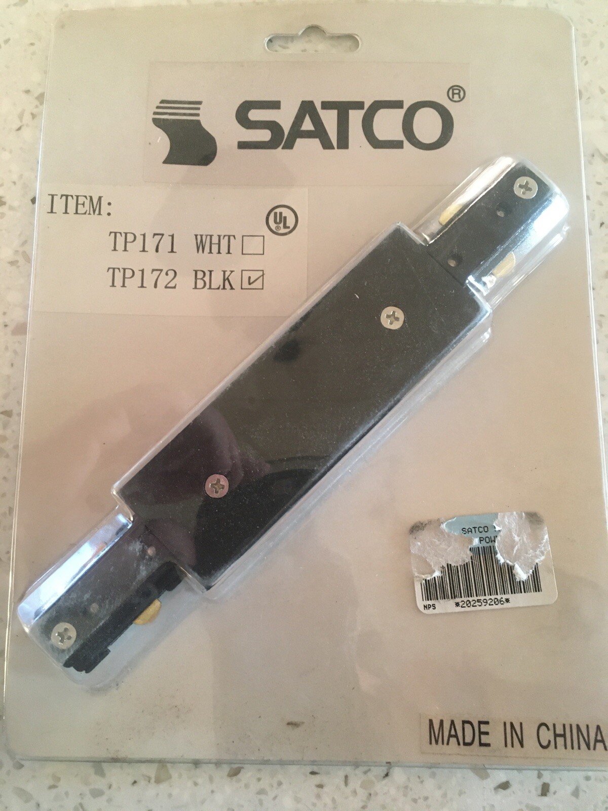 Satco Nuvo Lighting TP172 Track Light Inline Feed -Black new | eBay