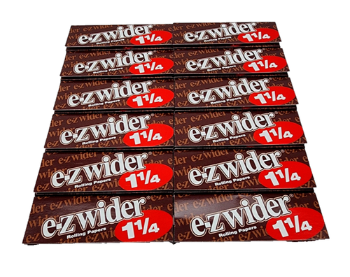 EZ WIDER 1 1/4 Rolling Papers 12 Booklet Packs with 24 Lvs per Pack ...
