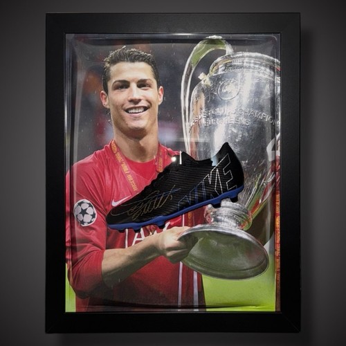 Cristiano Ronaldo Hand Signed And Framed Football Boot £499 Manchester ...