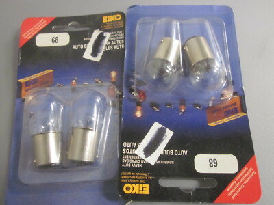 NOS EiKO 13.5V .59A Heavy Duty Auto Replacement Bulb 68 Qty 4 | eBay