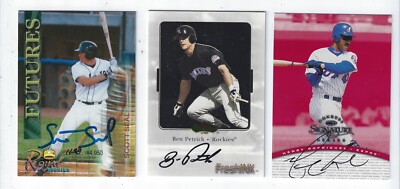3 Baseball Autos; Scott Seal, Ben Petrick, Henry Rodriguez | eBay