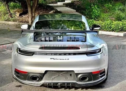 For Porsche 992 Carbon Fiber GT3 Style Rear Engine Cover 2020+ Carrera ...